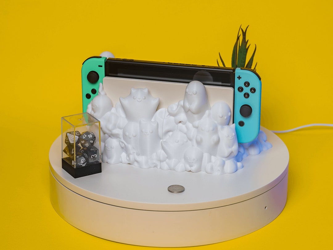 Cute Kitten Cat Ghosts Switch Dock Cover Holoprops Custom Switch Dock ...