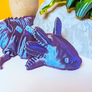 Articulating Baby/mom Axolotl Pet - Fidget Toys - Sensory Toys - Fake ...