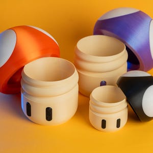 Cute Stashbox - 3D Printed Mushroom Container With Screw Lid - for Him ...