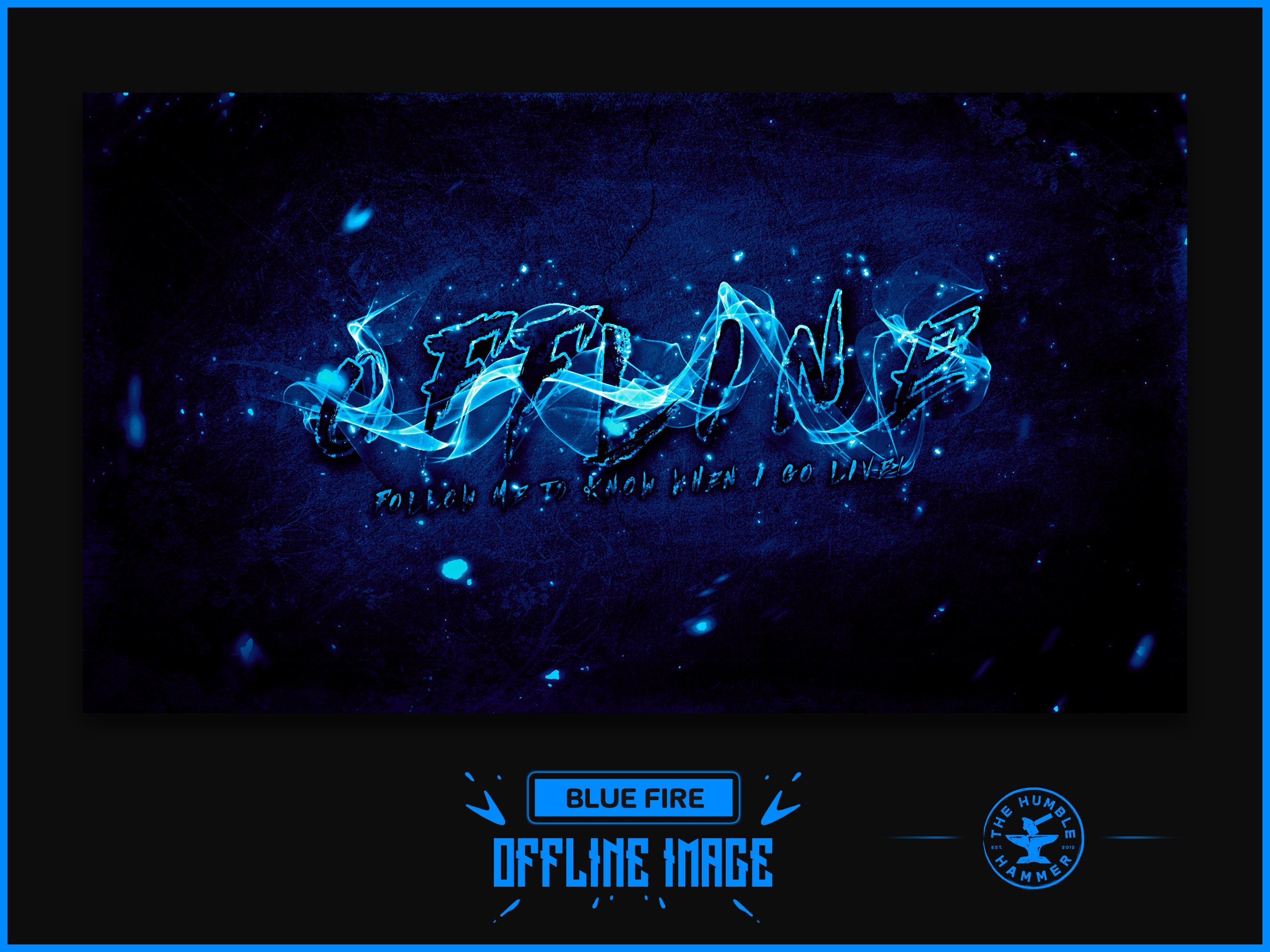 Blue Fire Twitch Streamer Package – Overlay, Panels, Offline Image - Etsy