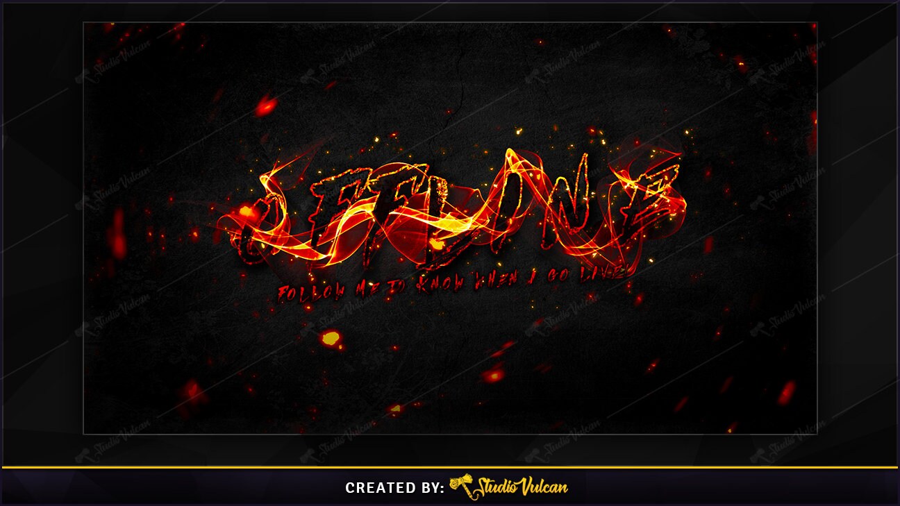 Blaze Fire Themed Twitchtv Streamer Graphic Package Panels - Etsy