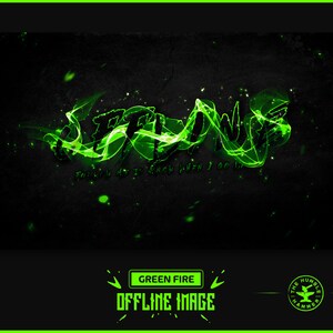 Blaze - Green Fire Themed Twitch Streamer Package, Panels, Overlay ...