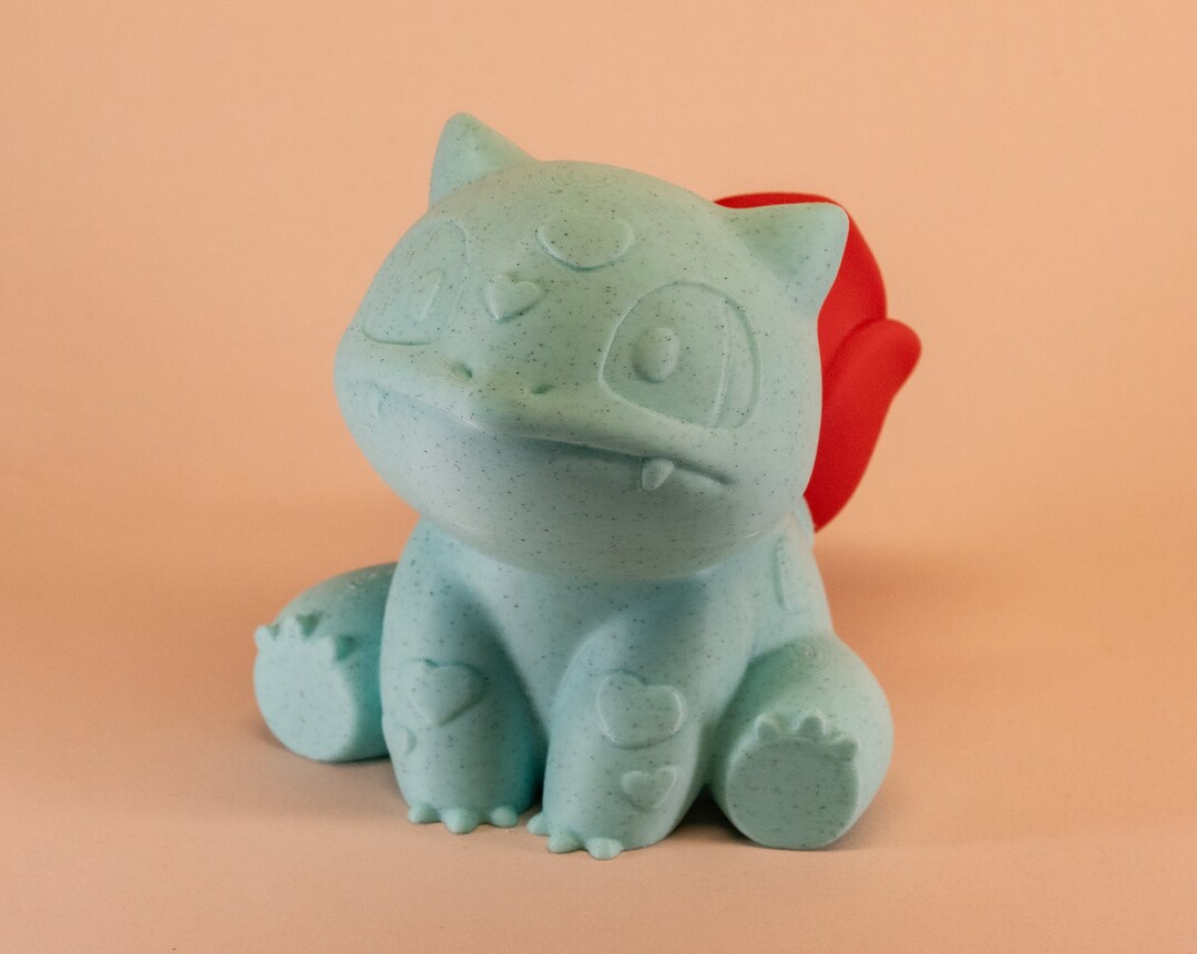 Mint Bulbasaur With Red Rose Valentines Day Gift for Her Pokemon ...