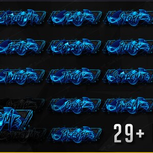 Blaze - Fire Themed Twitchtv Streamer Graphic Package, Panels, Overlay ...