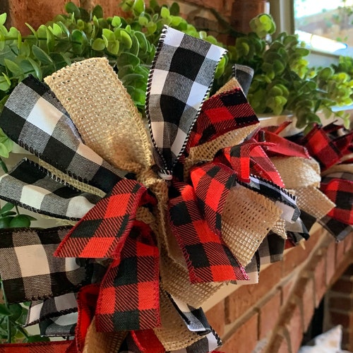 Farmhouse Decor Farmhouse Garland Buffalo Plaid Decor - Etsy