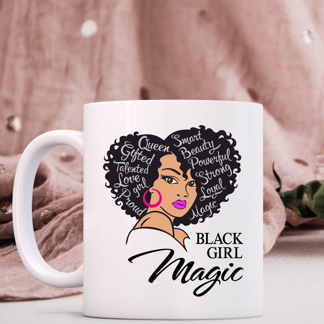Black Woman Mug Gift for Her Boss Lady Mug Black Girl - Etsy