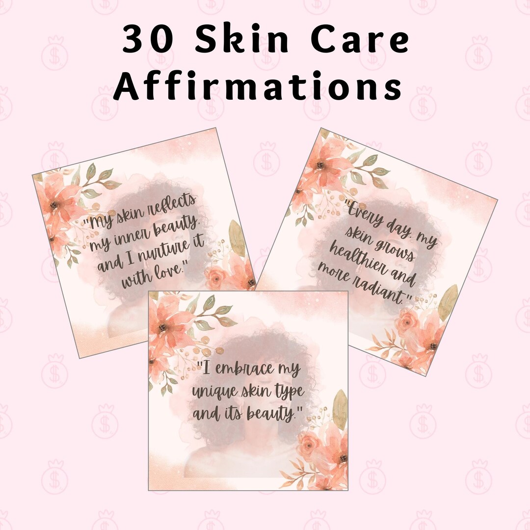 Self Care Affirmation Cards, Self Care Affirmations, Skin Care ...