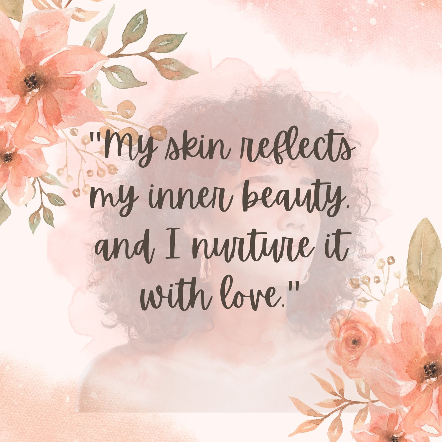 Self Care Affirmation Cards, Self Care Affirmations, Skin Care ...