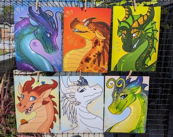 Printable Dragon Character Chart Instant Download Wall Art Wings Fire ...