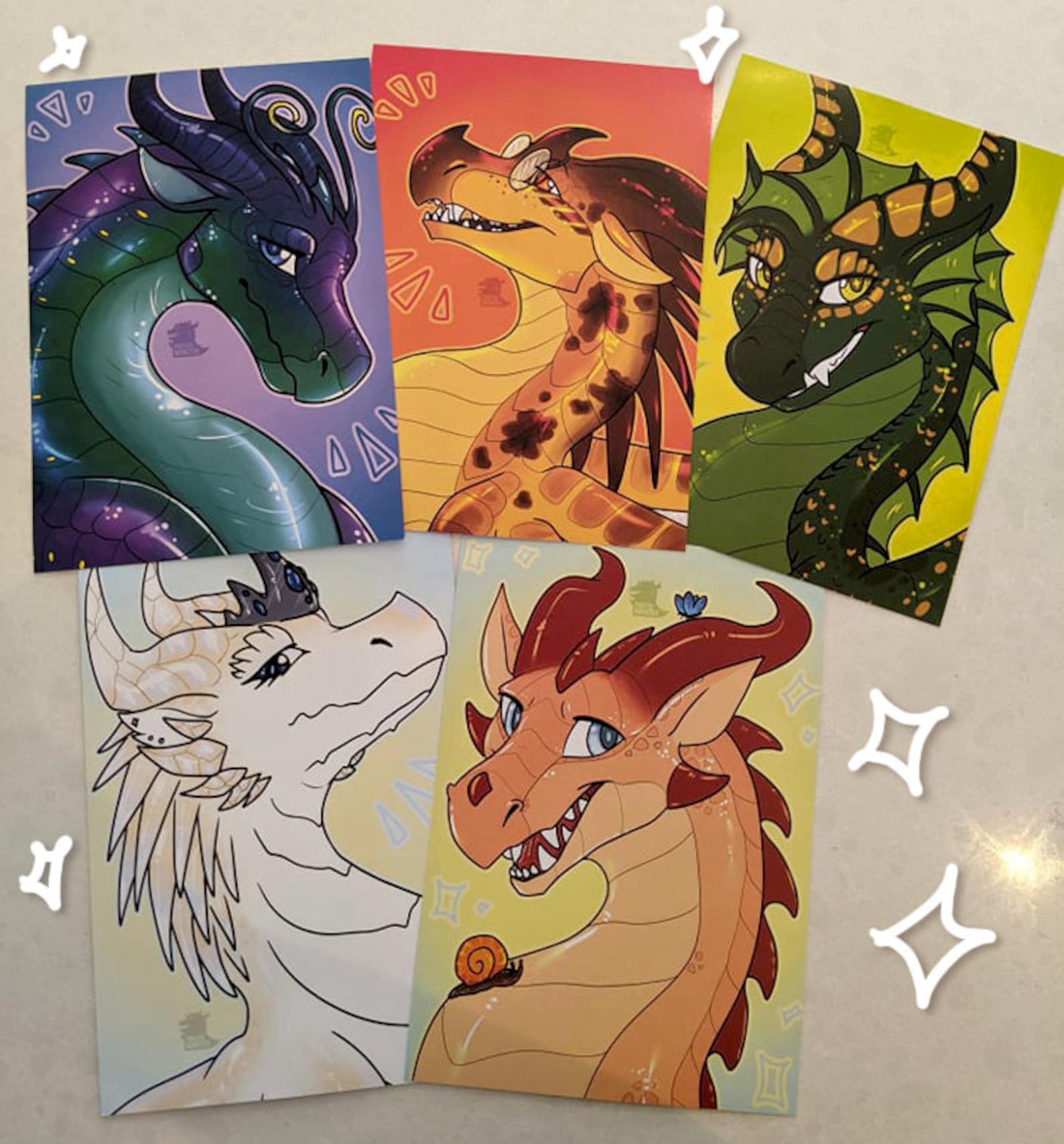 WoF ARC 3 Portraits A5 Prints | Etsy