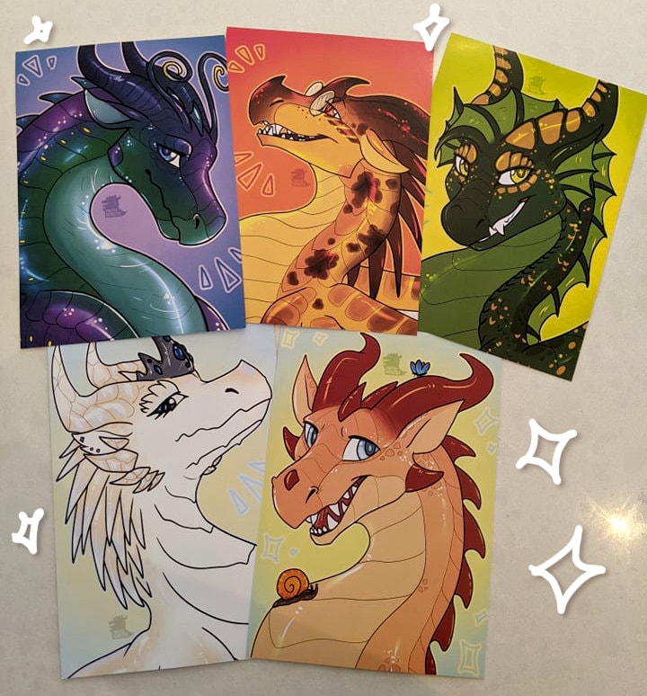 WoF ARC 3 Portraits A5 Prints | Etsy