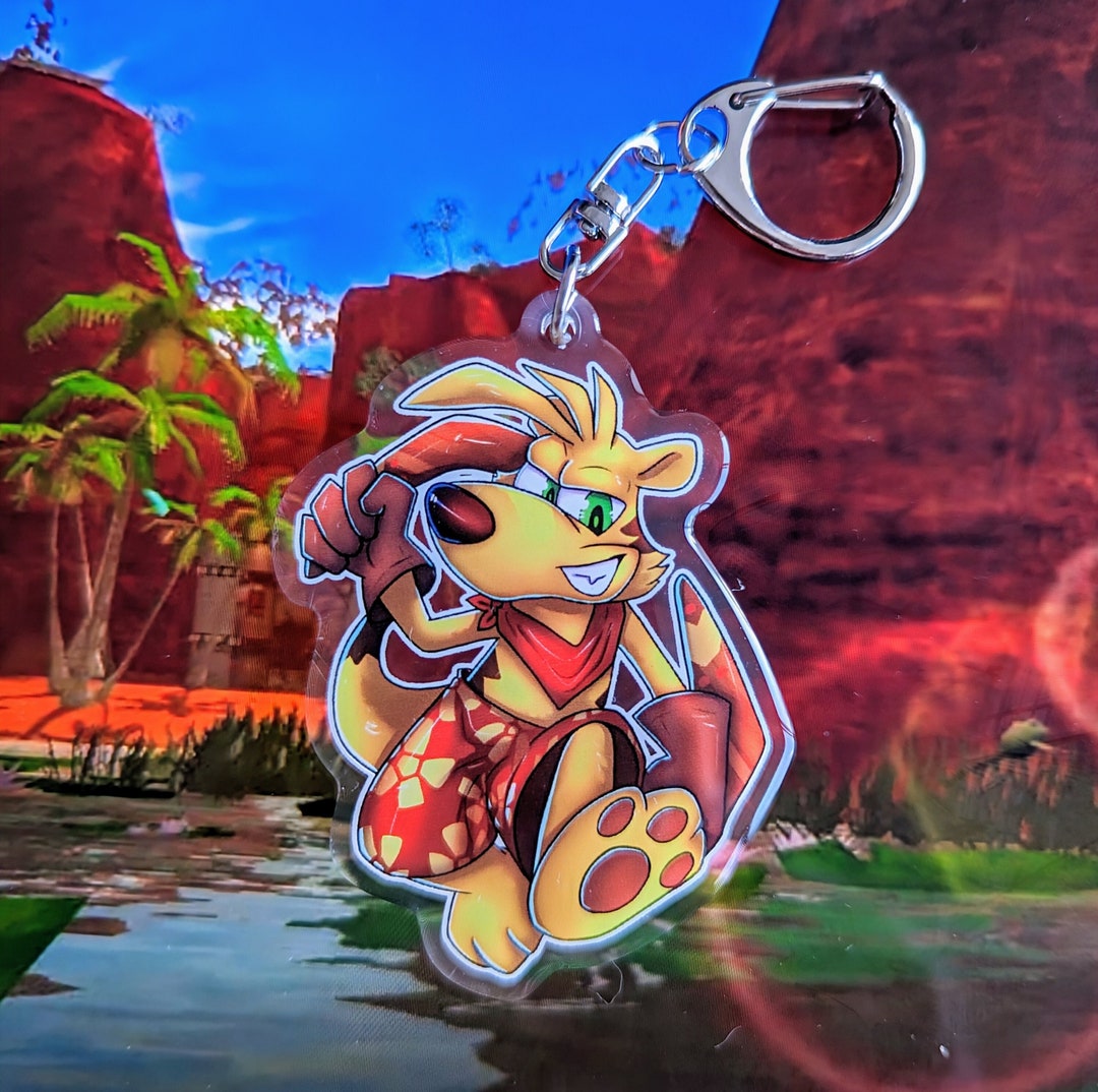 Ty Tasmanian Tiger [ Acrylic Keychain ] - Etsy