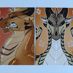 Wof Villains Portraits A5 Prints - Etsy