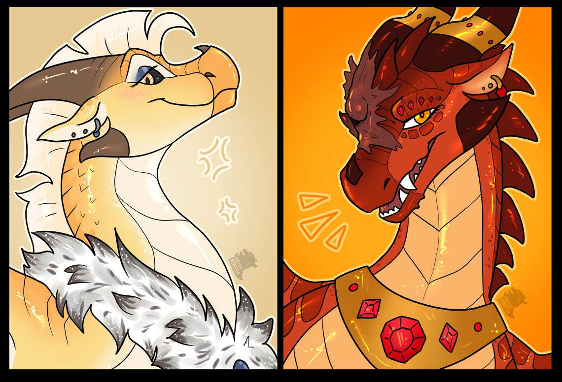 Wof - Villains Portraits [A5 Prints] - Etsy
