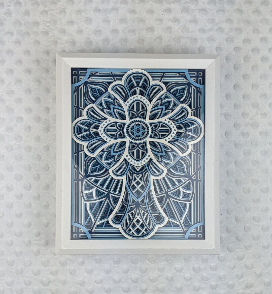 3 Dimensional Cardstock Cross Shadow Box - Etsy