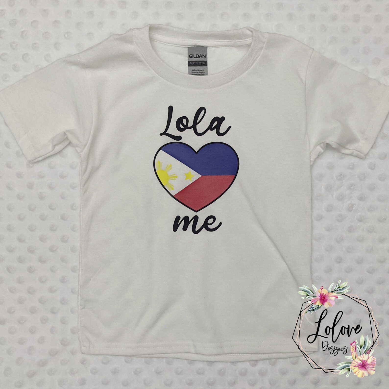 Lola Loves Me Filipino Pride Heart Philippines Flag Filipino - Etsy