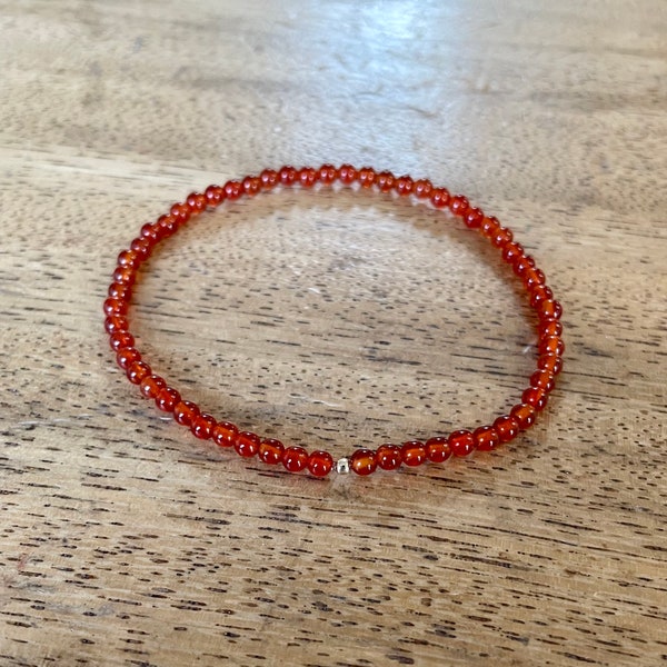Carnelian Bracelet - Etsy