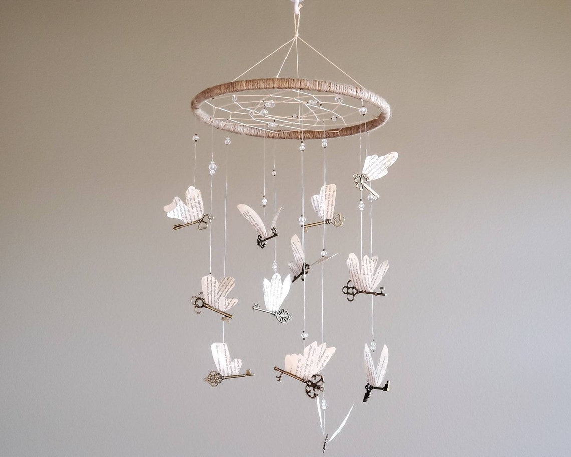 Magical Wizard Alohomora Flying Keys Mobile Baby - Etsy