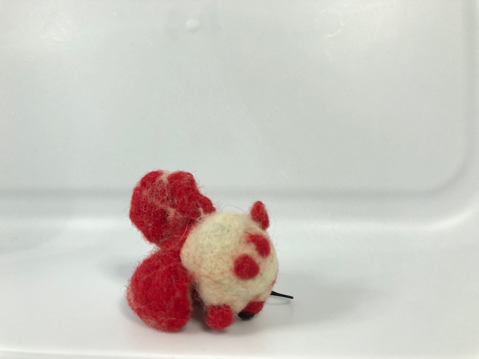 Needle Felt Red and White Ryukin Chibi Goldfish Keychain - Etsy