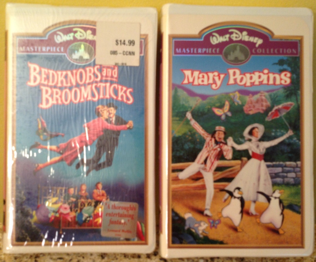 Set of 2 Walt Disney VHS Movies in Clamshell Case Brand New Sealed 1971 ...