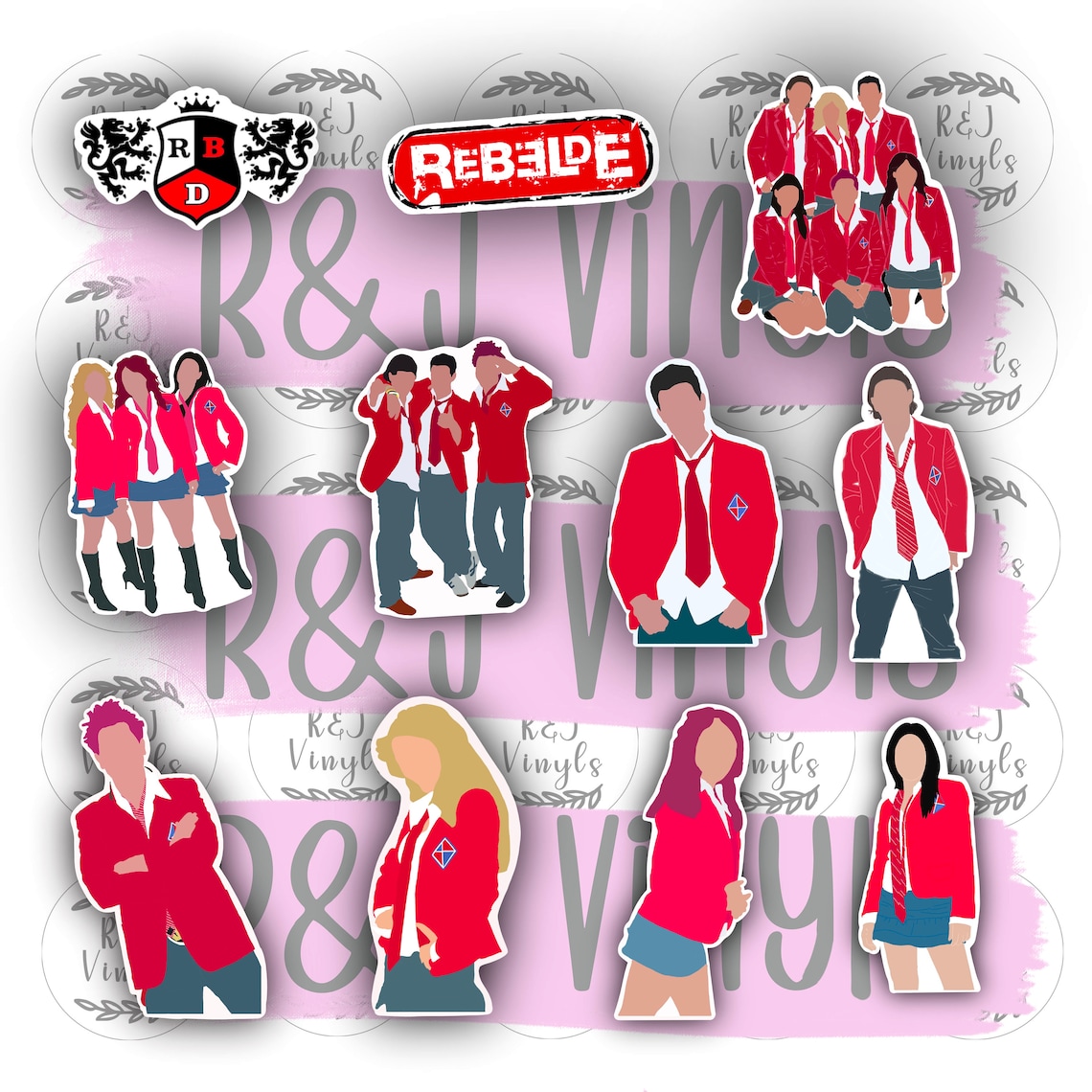 RBD rebelde Stickers - Etsy Canada