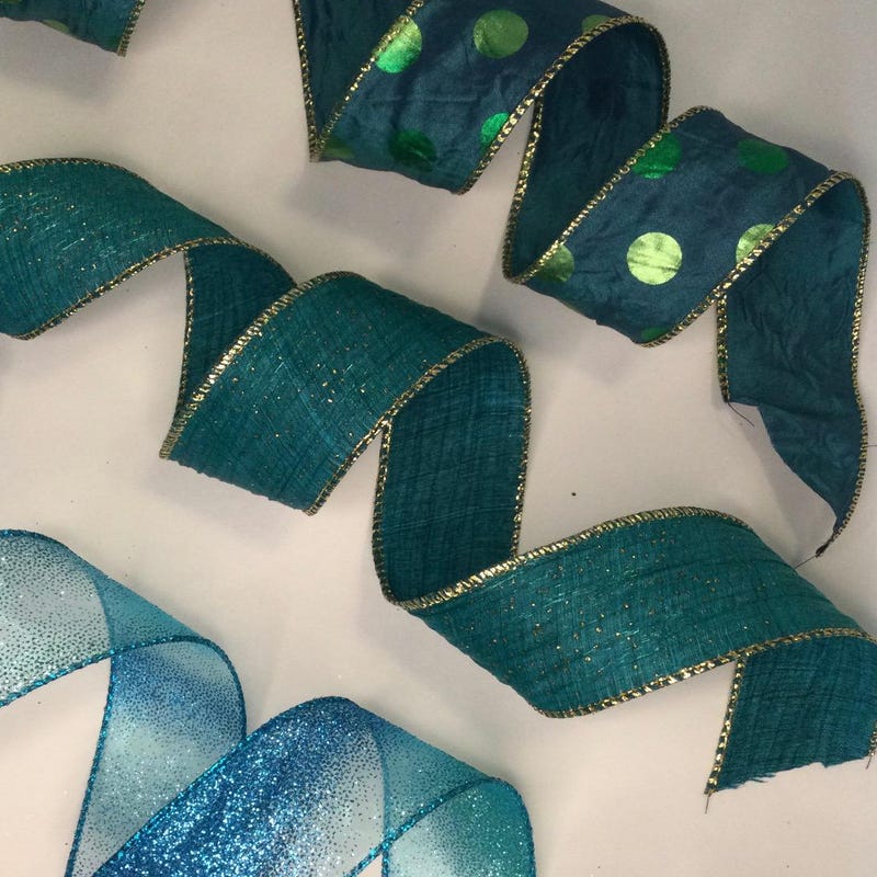 Aqua Satin Ribbon - Etsy