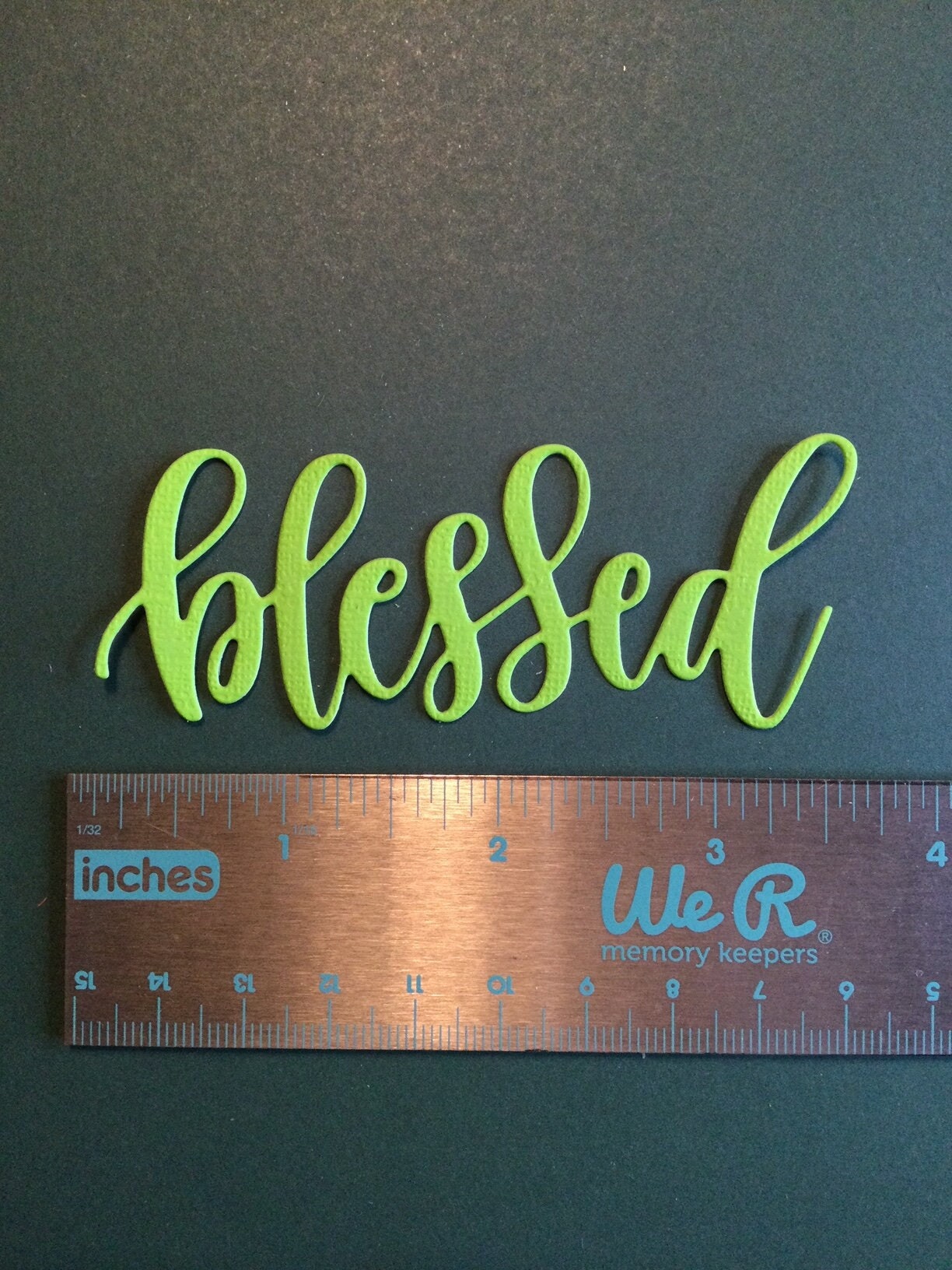 Die Cuts Religious Script Blessed 10 Pieces in 10 - Etsy