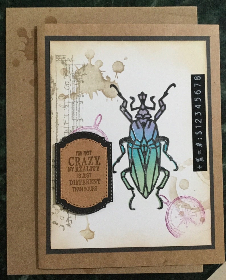 Tim Holtz Die Cuts Geo Insect Four Pieces Steampunk - Etsy