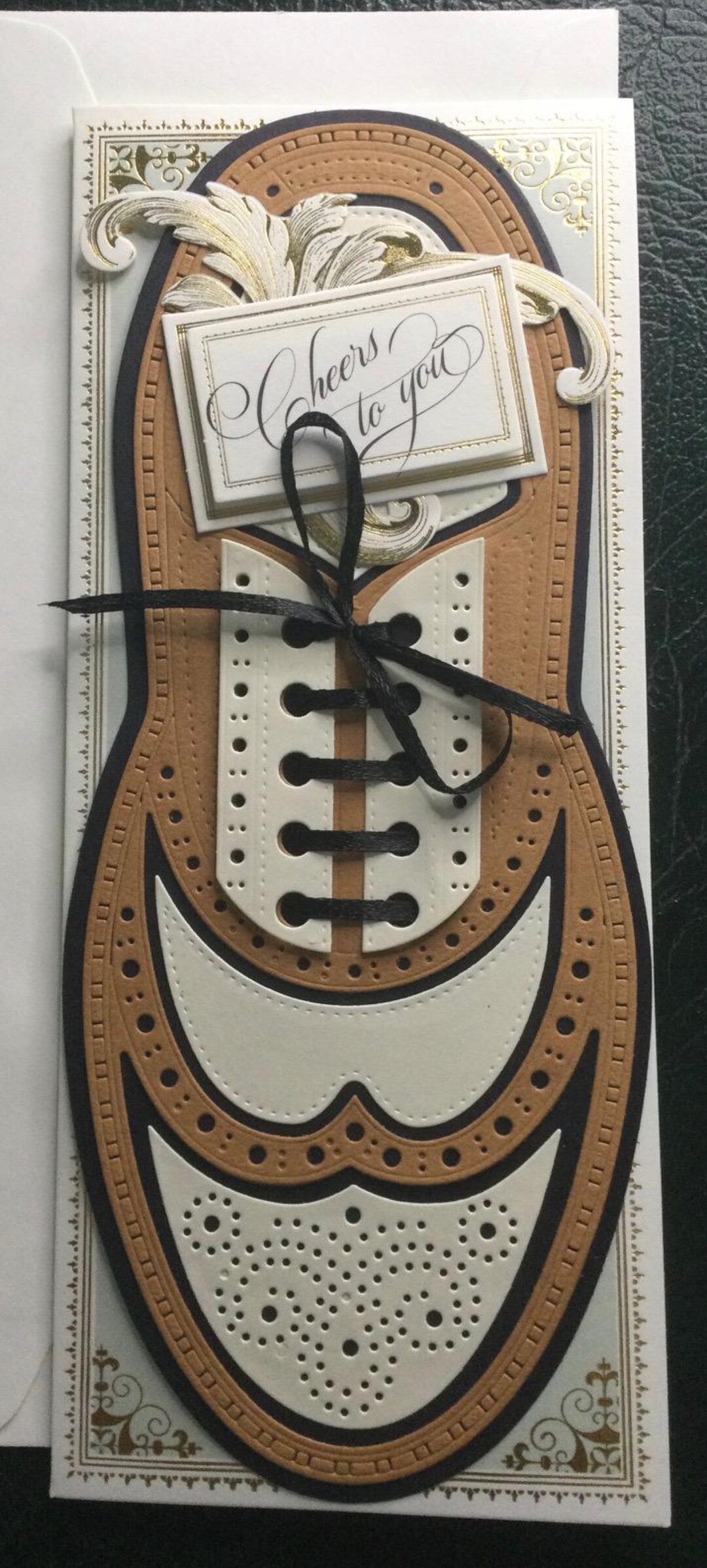 Masculine Card cheers to You Birthday Congratulations Good Luck Wingtip ...