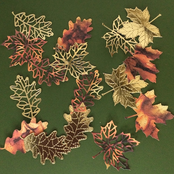 Leaf Dies Card Making - Etsy