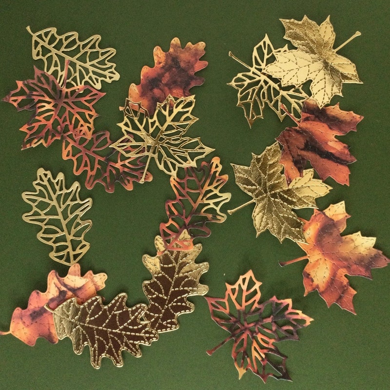 Leaf Cutouts Cardstock - Etsy