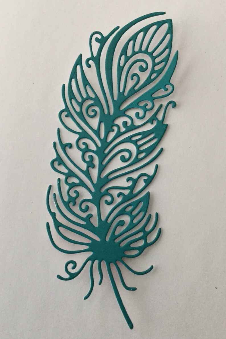 Feather Die Cut 3 Pieces in Color Choice Embellishment - Etsy
