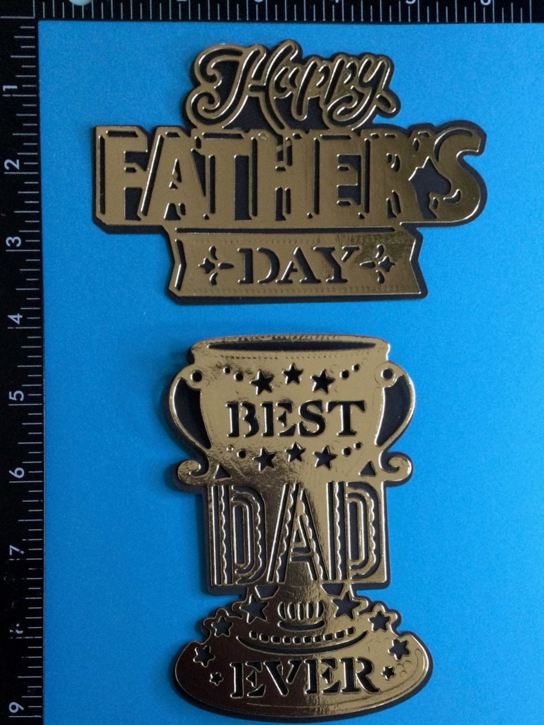 Father Die Cuts * "happy Father's Day" * "best Dad Ever" * 4 Pieces ...