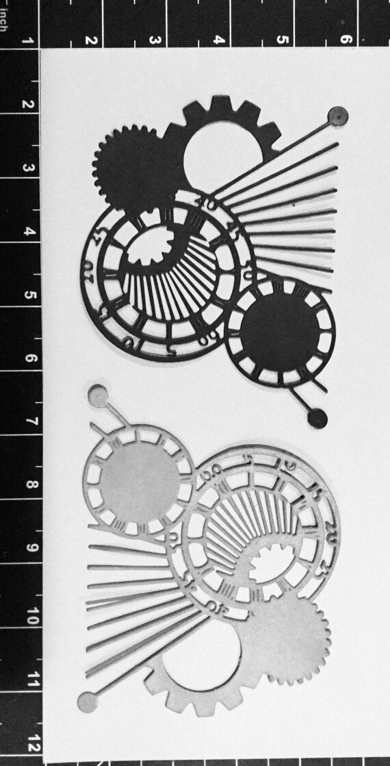 Steampunk Die Cuts Large Spiked Compass 2 Pieces in Your | Etsy