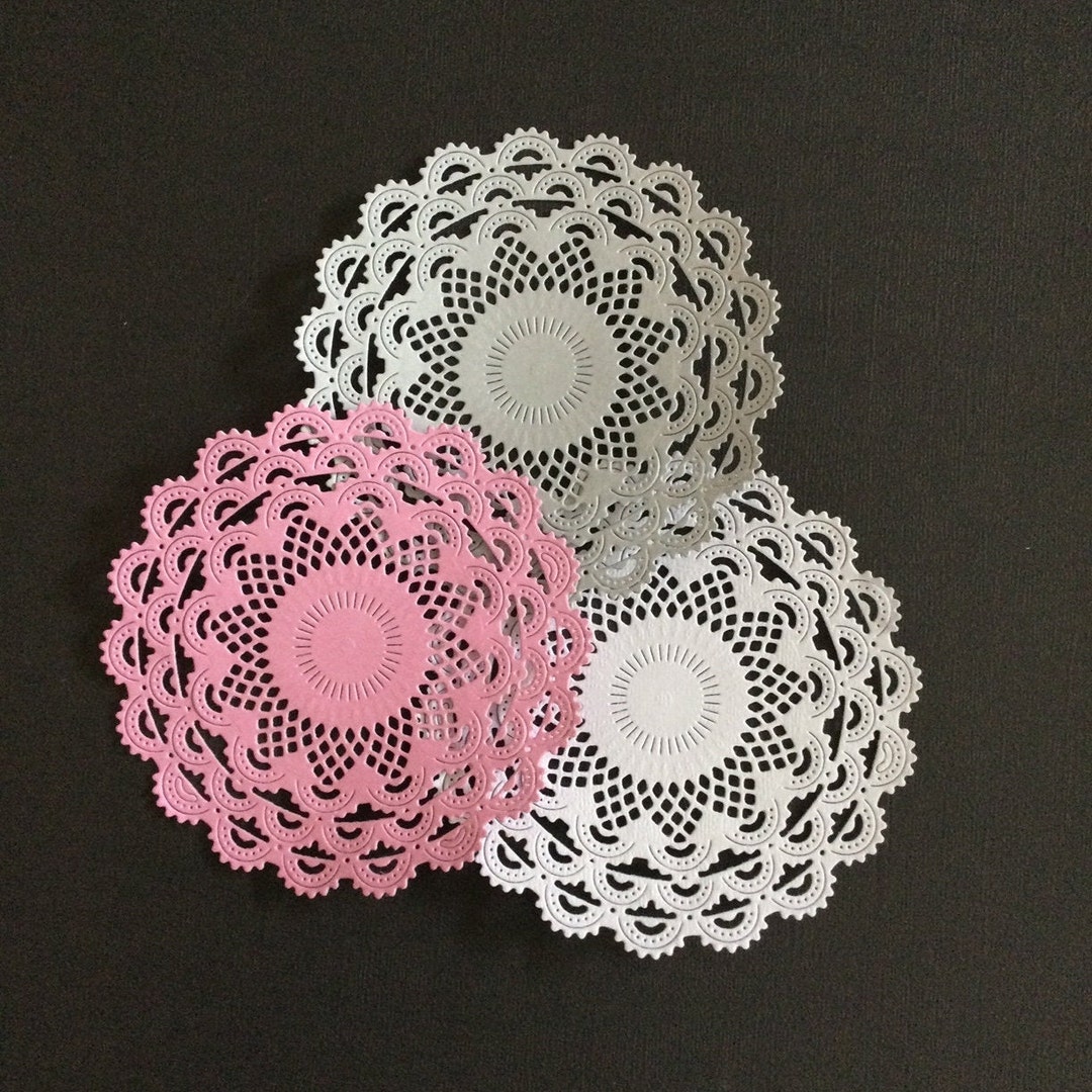 Die Cuts * Doily * 6 Pieces * Choice of Color * Card Making * Mixed ...