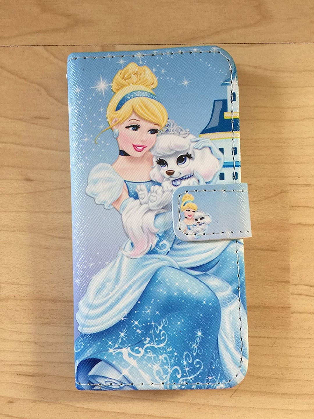 Cinderella iPhone Wallet Case: Leather Flip Stand, Card Slots - Etsy