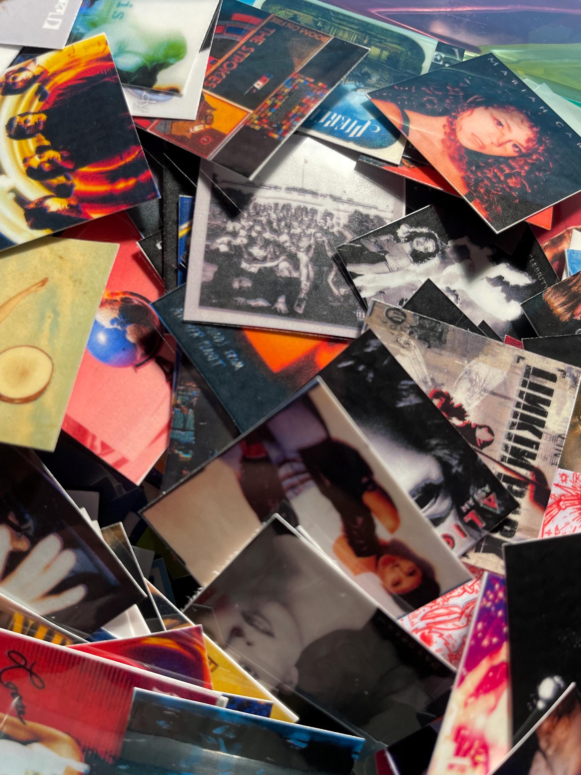 ALBUM COVERS RANDOM Selection/mystery Sticker Pack / Mini Album Cover ...