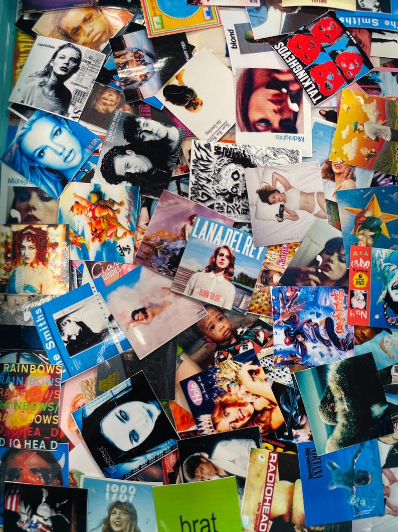 ALBUM COVERS RANDOM Selection/mystery Sticker Pack / Mini Album Cover ...