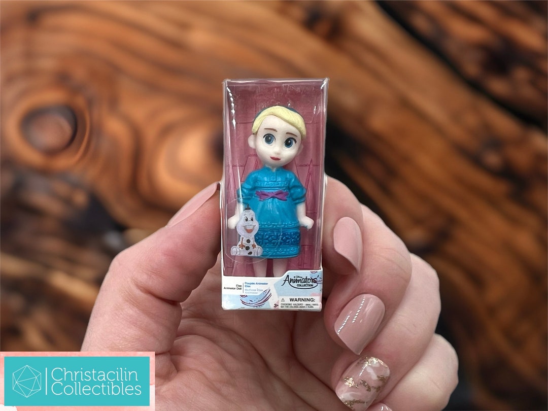 Mini Figure Tiny elsa Frozen Replica Doll Toy by Disney for Dollhouse ...