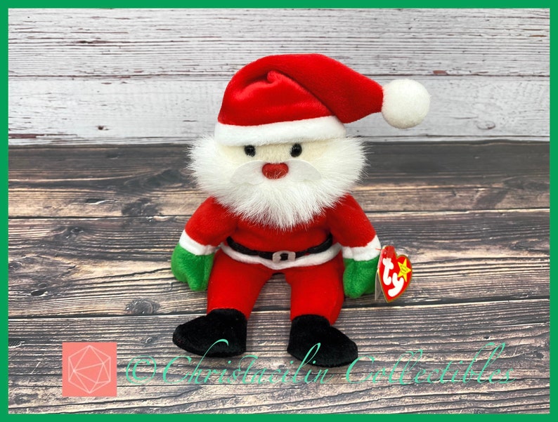 Vintage Toy | 1998 "santa" the Santa Claus Beanie Baby Plush by TY - Etsy