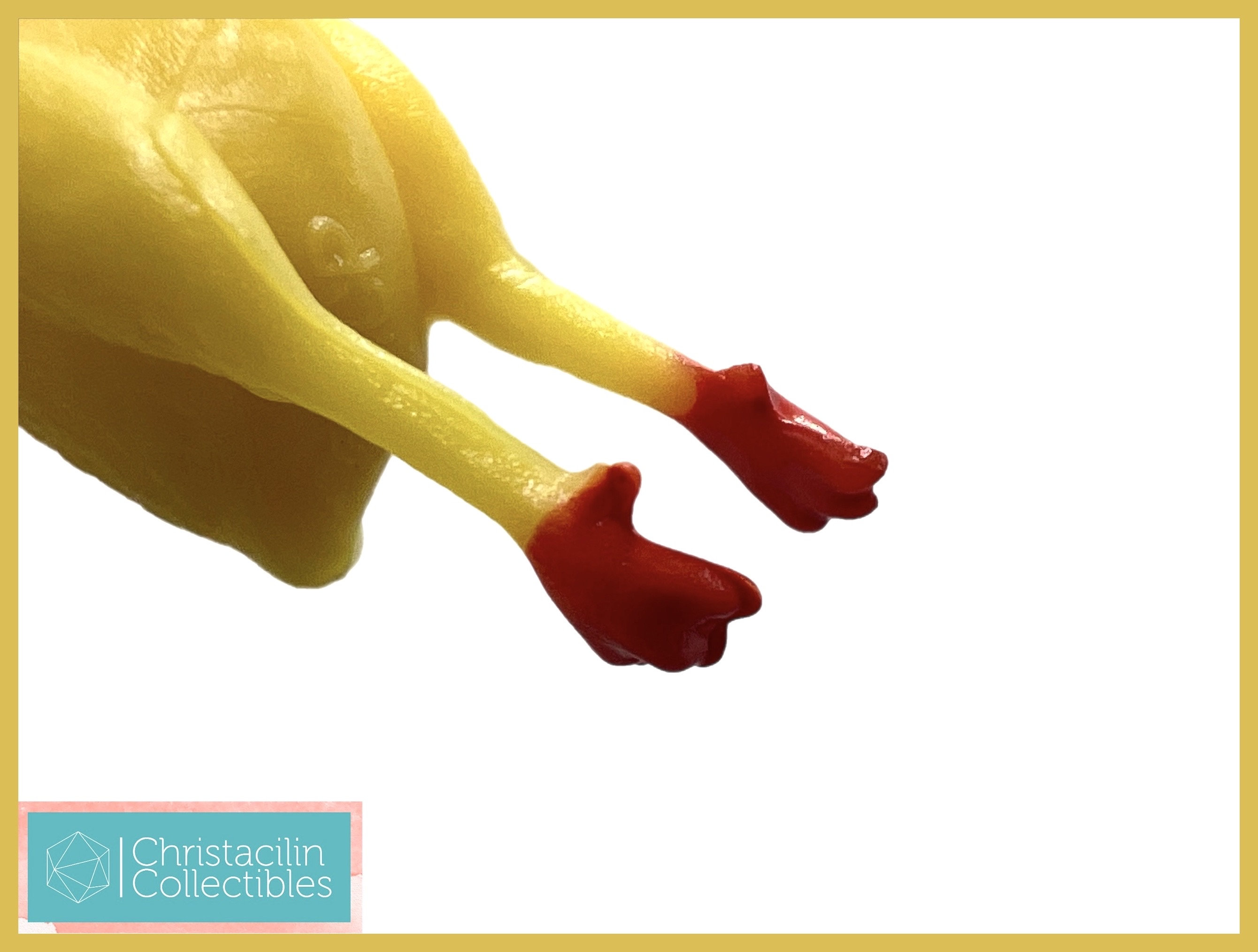 Mini Figure| Tiny "rubber Chicken" Hard Vinyl Plastic Replica for ...