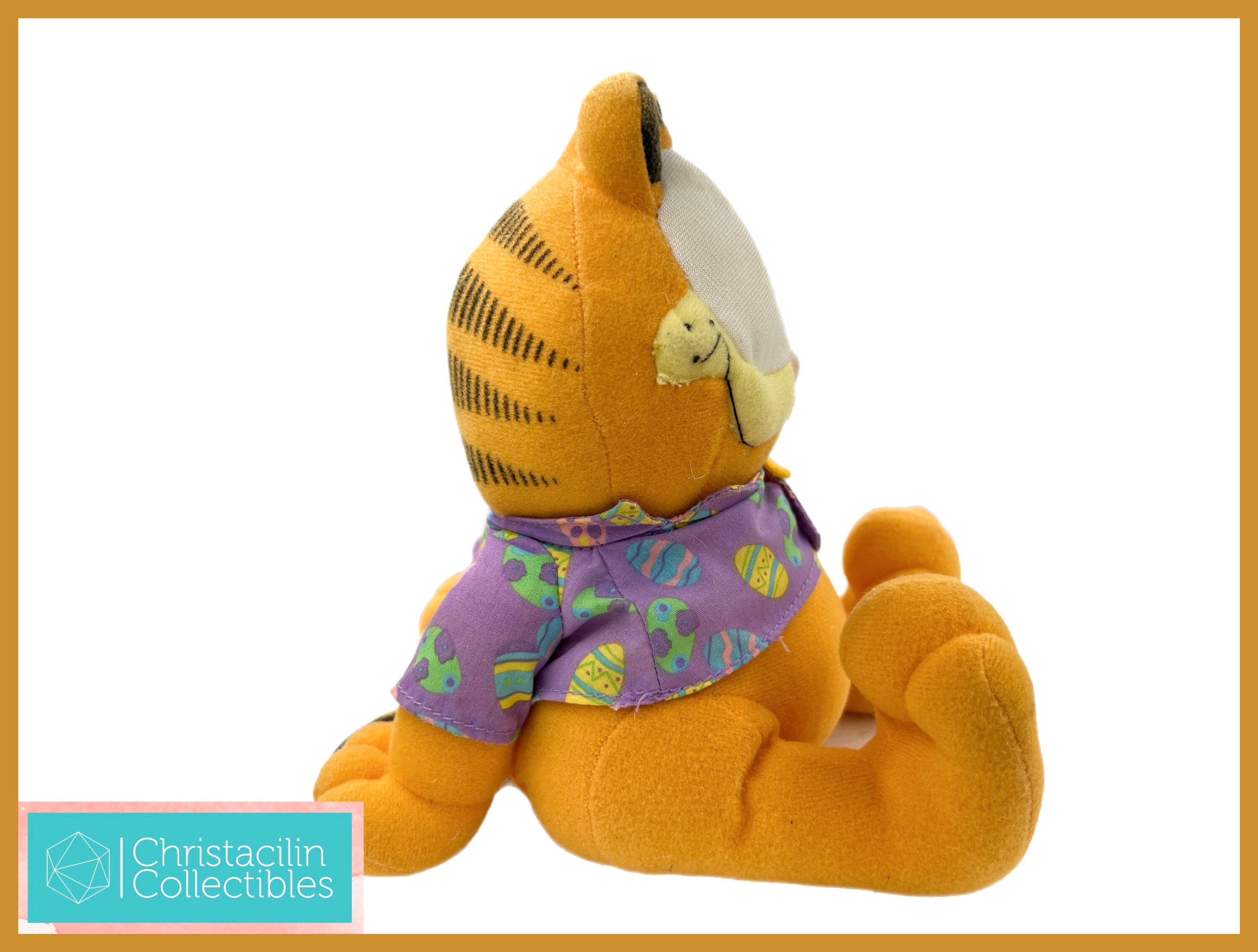 Vintage Toy | Garfield in Pastel Purple Easter Egg Shirt Stuffed Cat ...