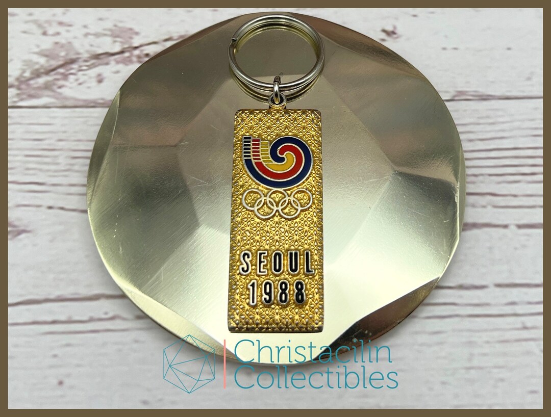 Vintage Keychain 1988 Seoul South Korea Olympics Souvenir - Etsy