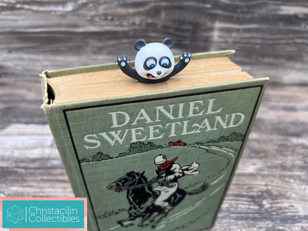 Bookmark | Silly Panda With Crazy Face - Etsy