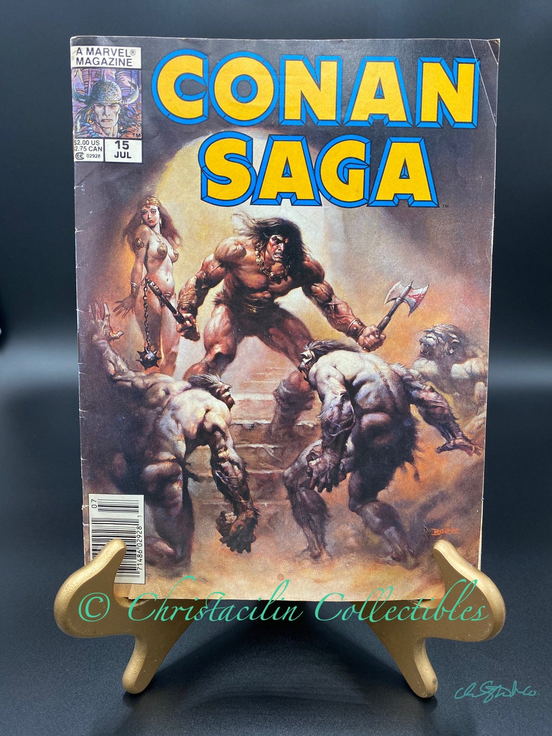 Vintage Comic | 1988 “conan Saga” Vol. 1 Issue 15 From Marvel - Etsy