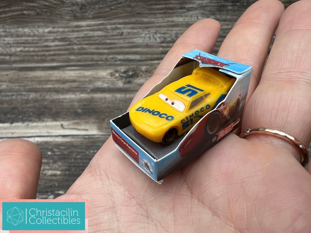 Mini Figure | Tiny Yellow "dinoco Cruz Ramirez" Cars Movie Replica Toy ...