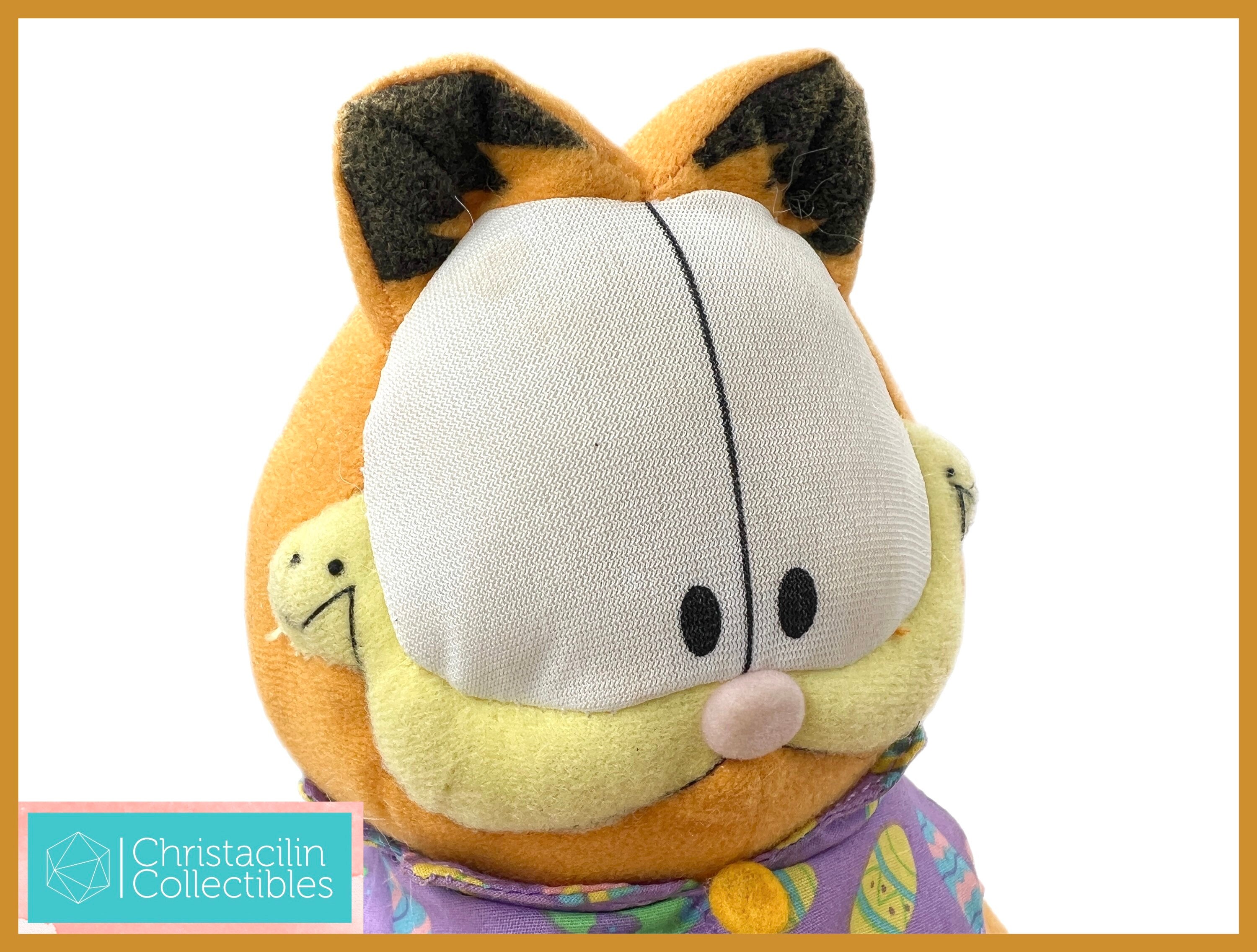 Vintage Toy | Garfield in Pastel Purple Easter Egg Shirt Stuffed Cat ...