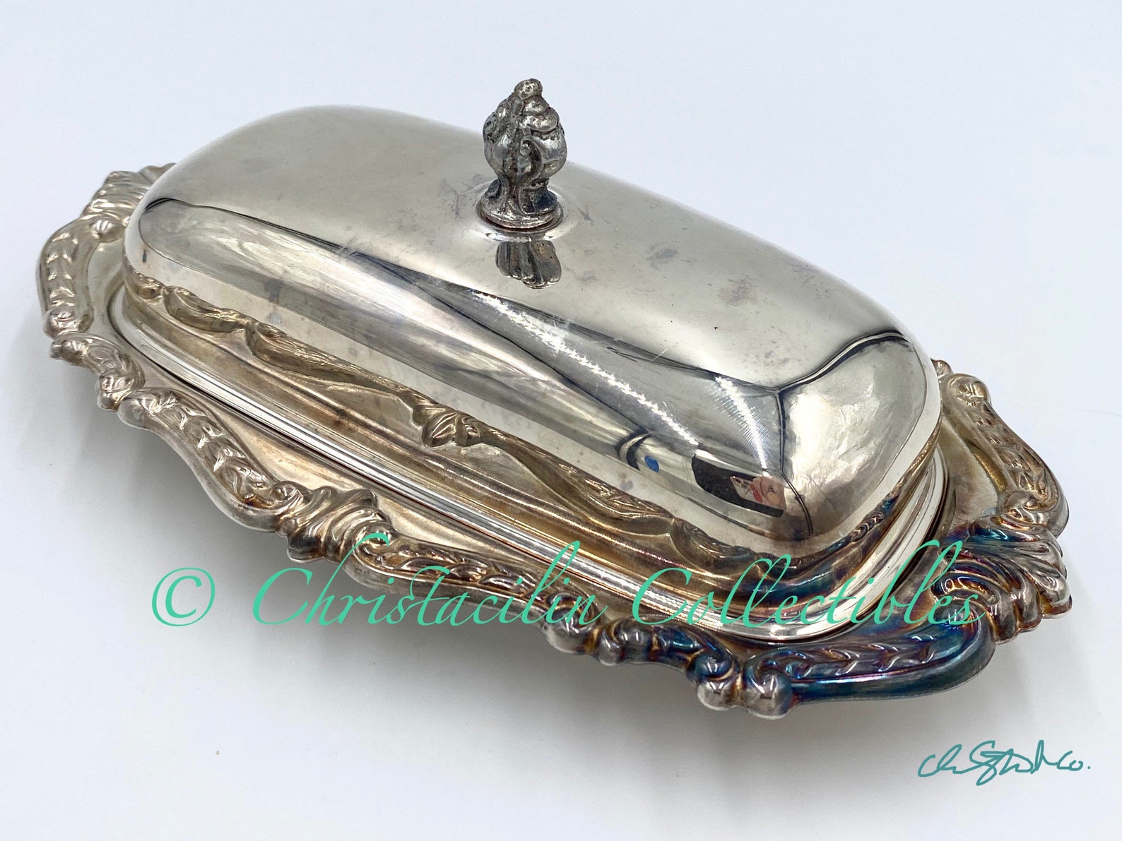Vintage Butter Dish 1940s Silver Plated Butter Dish - Etsy