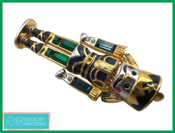 Vintage Jewelry | Monet 1980s Jeweled Nutcracker Broo… - Gem