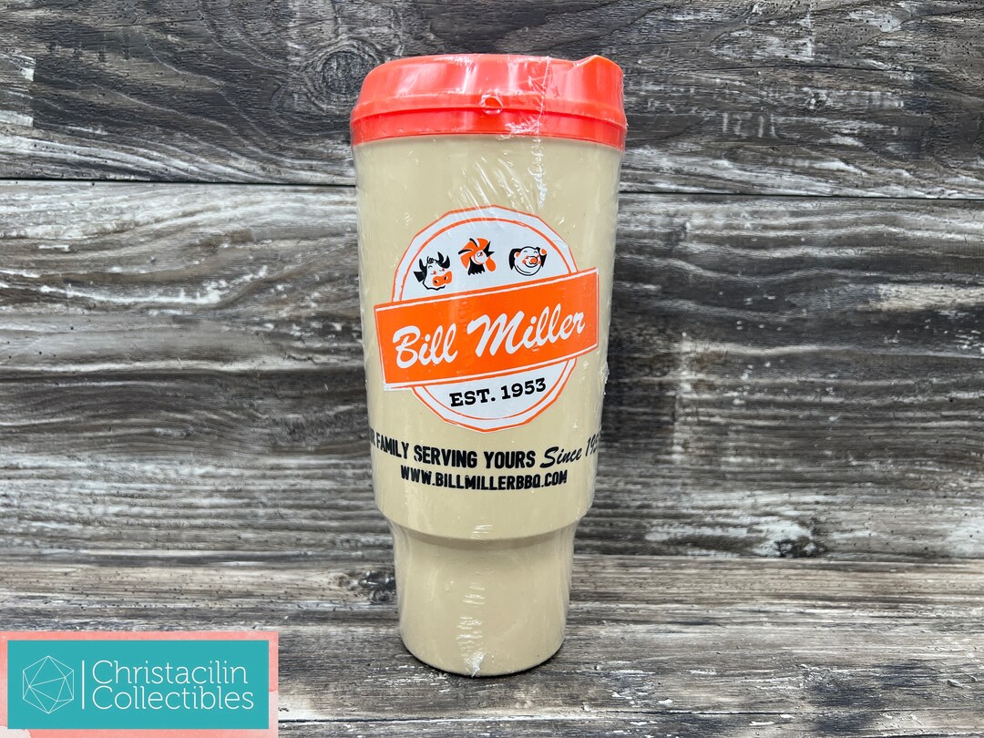 Drinkware | Bill Miller BBQ Texas Tea Bucket Mug Travel Cup - 34 Oz ...